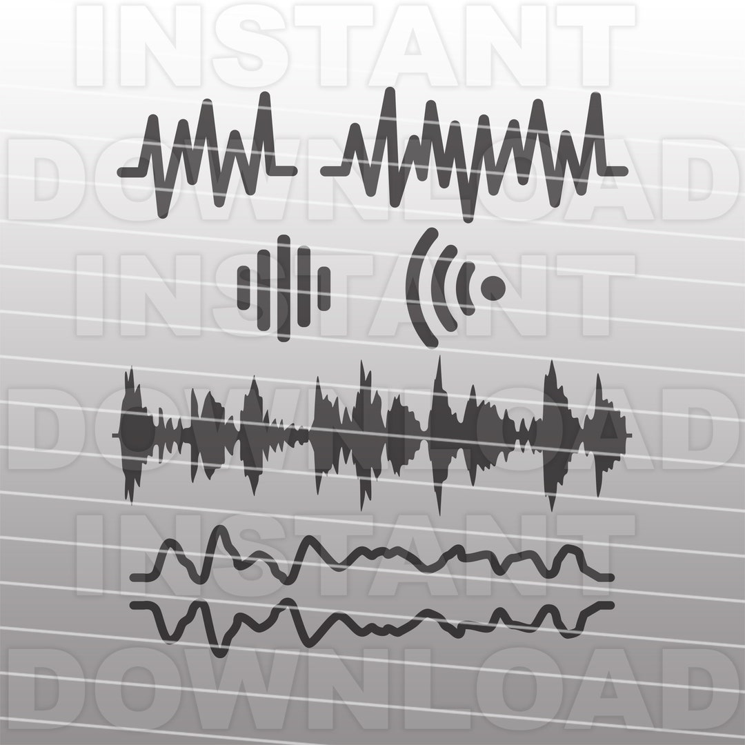 Audio Waveform SVG File,audio Waves Svg,audiologist Svg,speech Language ...