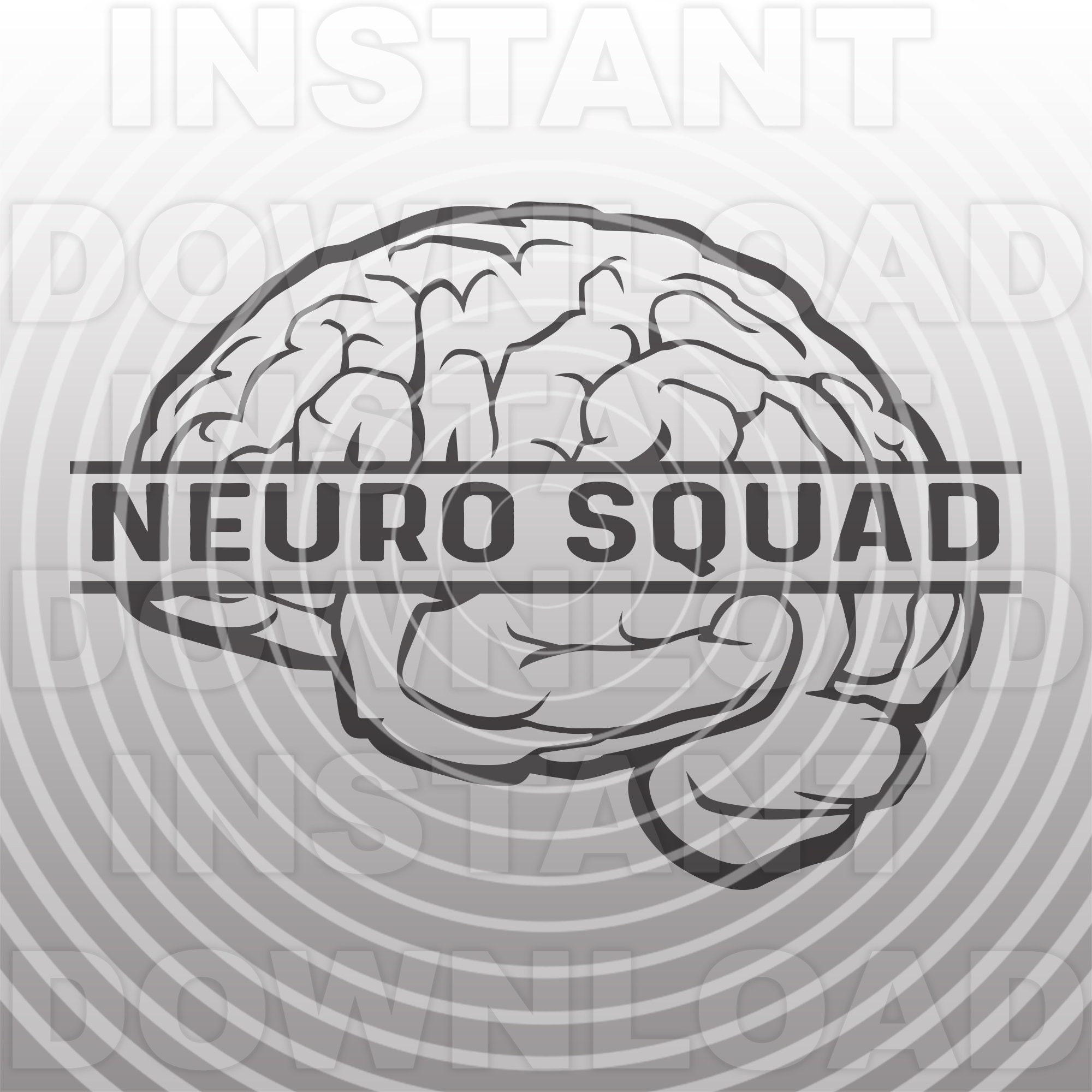 Neuro Squad SVG File,eeg Tech Svg,neuro Nurse Svg -vector Clipart ...