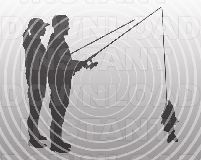 Couple Fishing Svg, Fishing Svg, Fisherman Svg, Romance Svg, Love ...