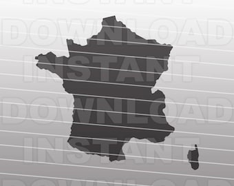France Map SVG Digital Download File Dxf Dwg Svg - Etsy UK