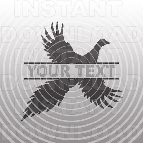 Pheasant Flying Svg - Etsy