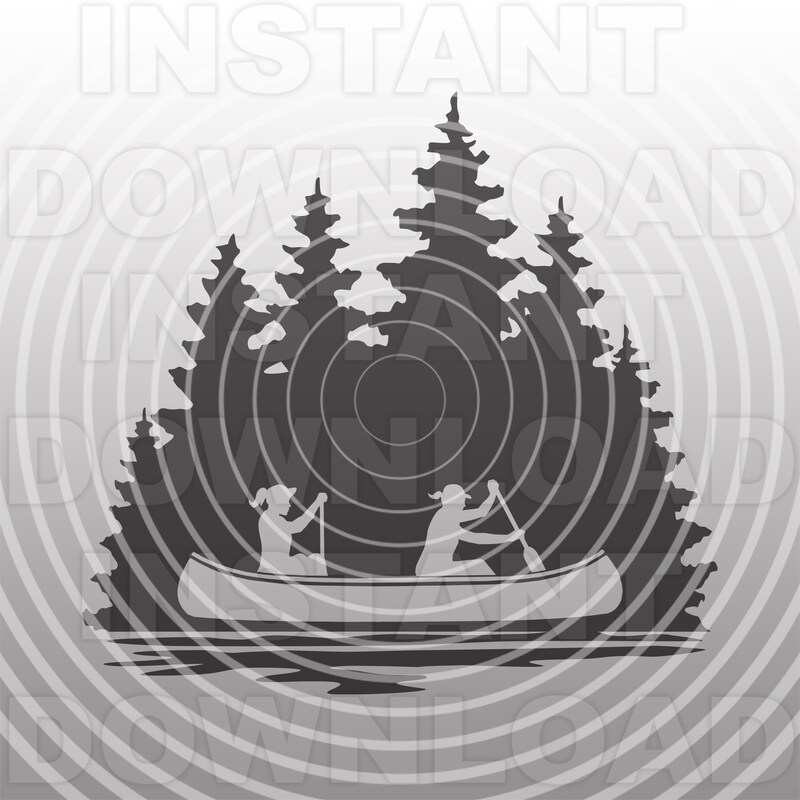 Canoe Svg - Etsy
