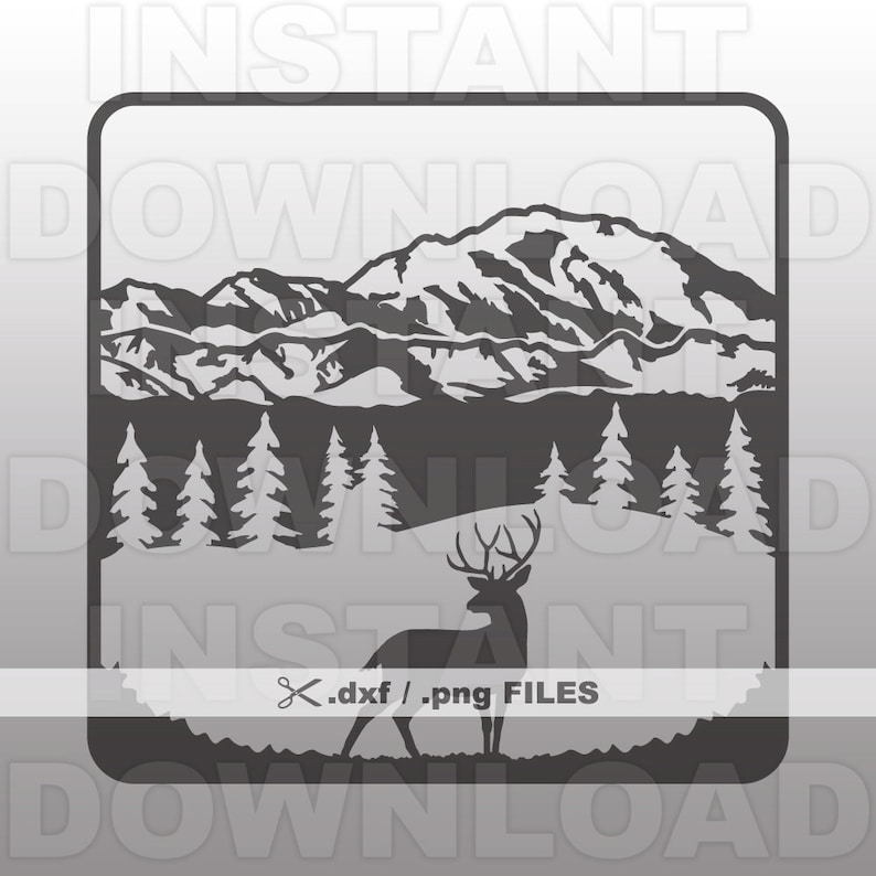 Buck DXF Filedeer DXF Filehunting DXF File Commercial & | Etsy