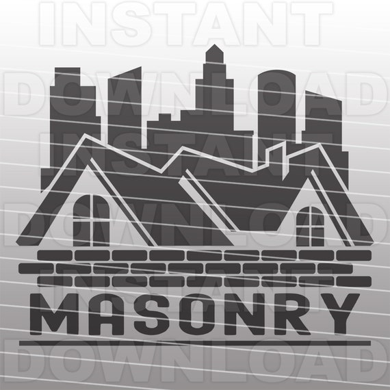 Residential and Commercial Masonry Logo Design Template SVG - Etsy