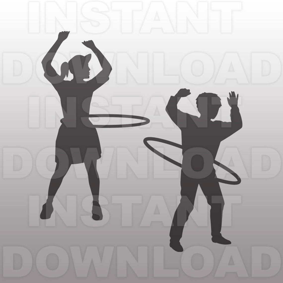 Hula Hoop SVG Filehula Hooping Svgfitness SVG personal & | Etsy