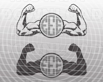 Installing Muscles Svg Dxf Eps Png Files for Cutting Machines - Etsy