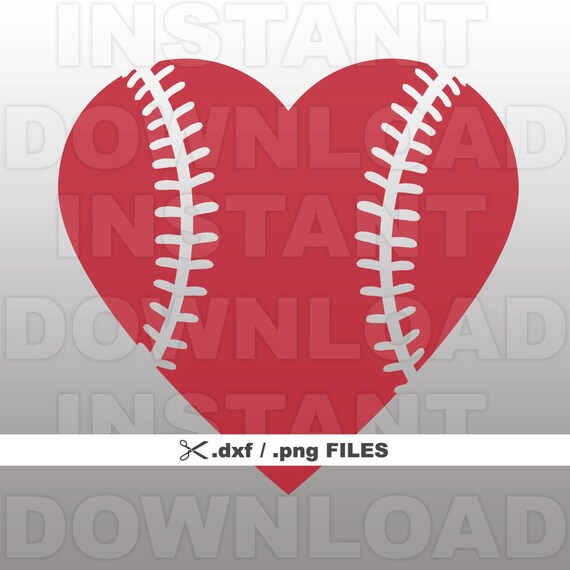 Baseball Heart Vector