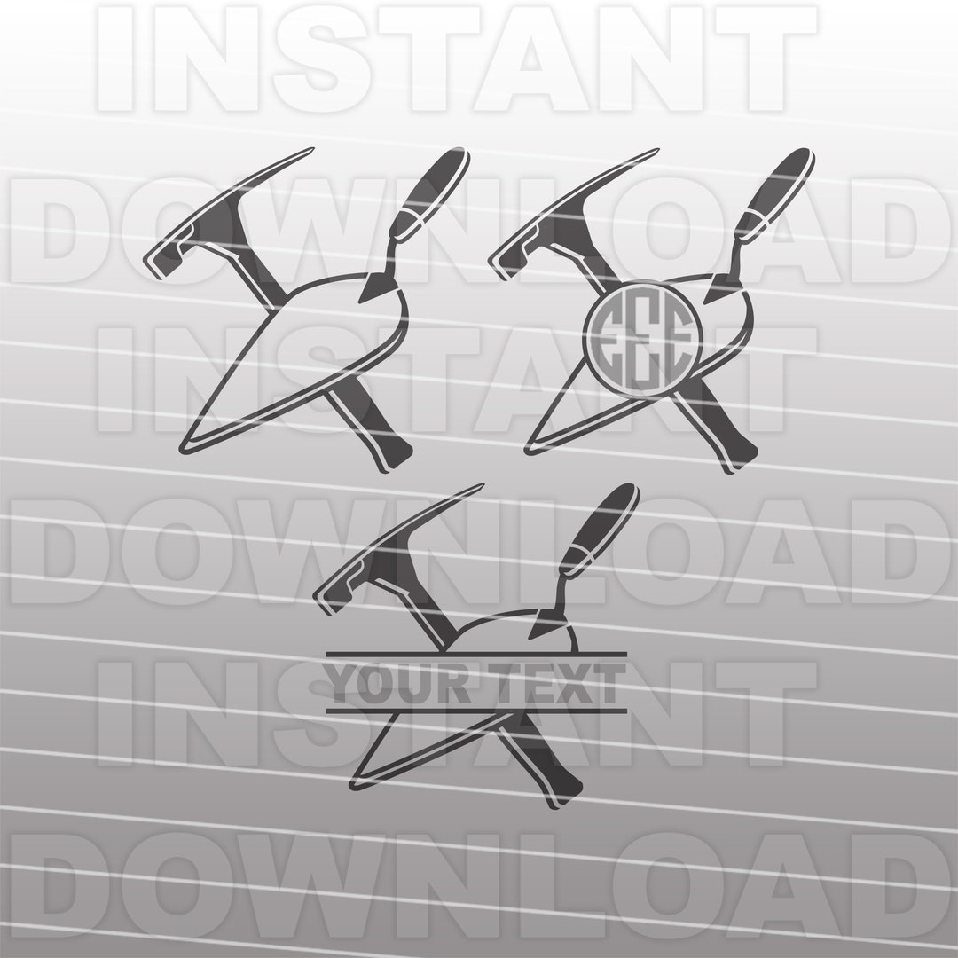 Bricklayer Trowel and Hammer SVG File,masonry Hammer Svg,masonry Trowel ...
