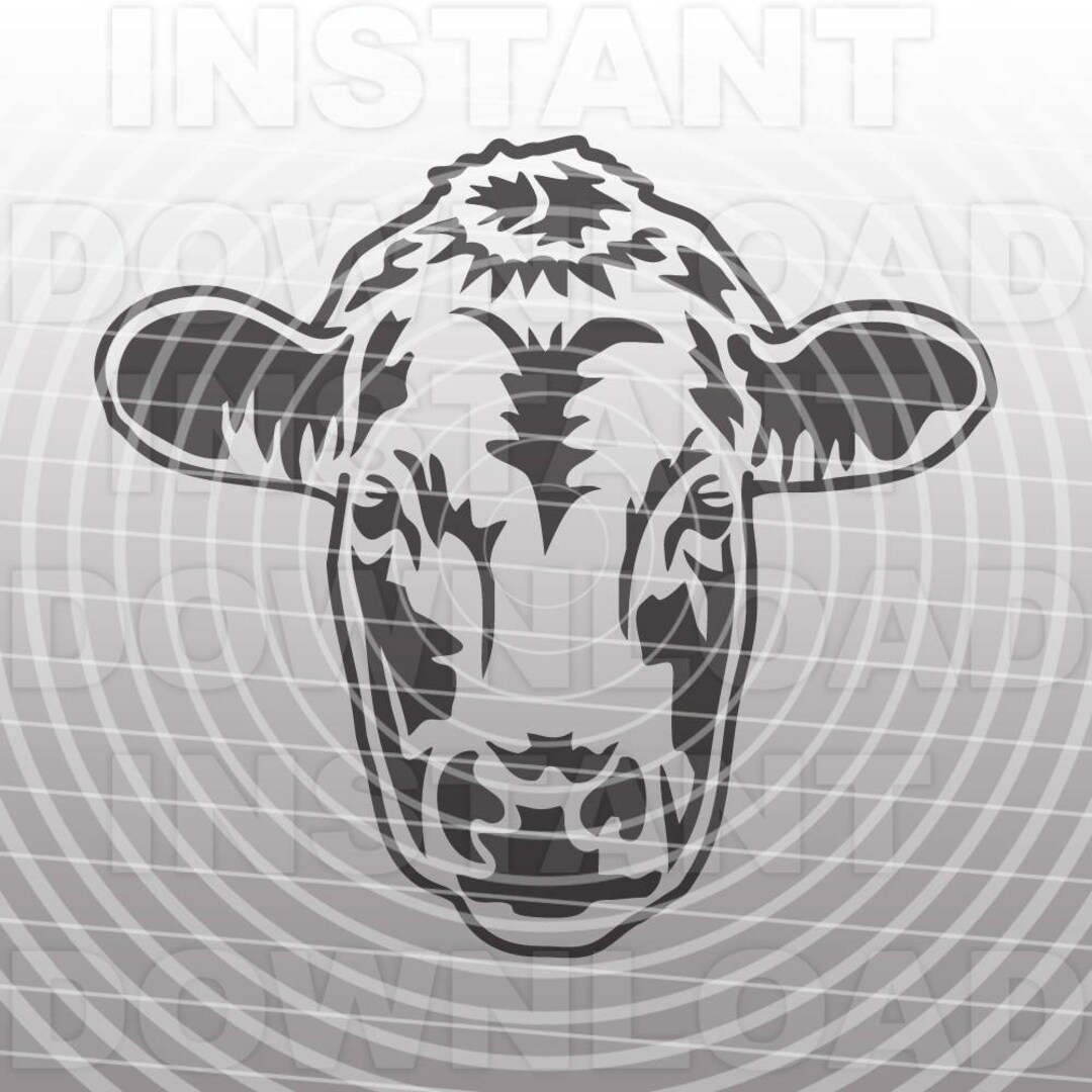 Angus Bull Head SVG File,angus SVG File,cattle Svg,bull Svg-vector Clip ...