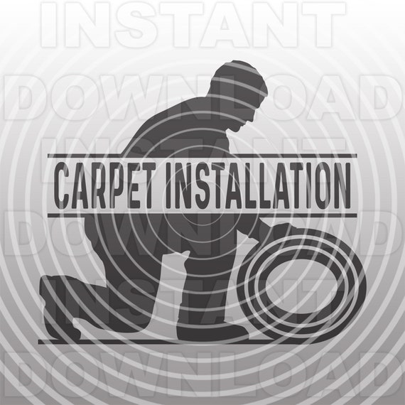 Carpet Installation Logo Design Svgcarpet Installer SVG - Etsy