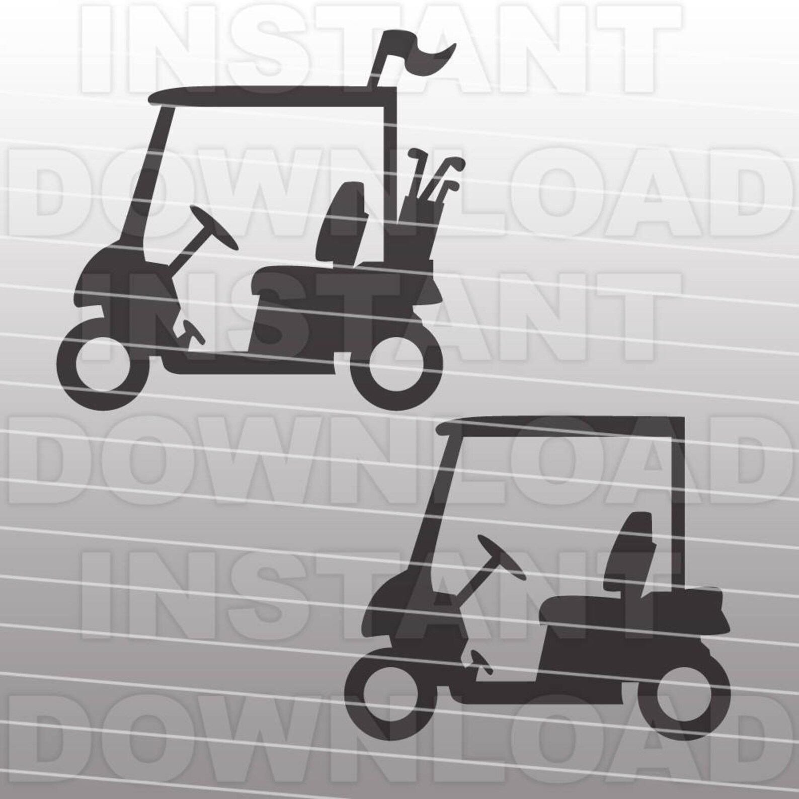 Golf Cart SVG File,golf SVG File,golfer SVG File-cutting Template ...