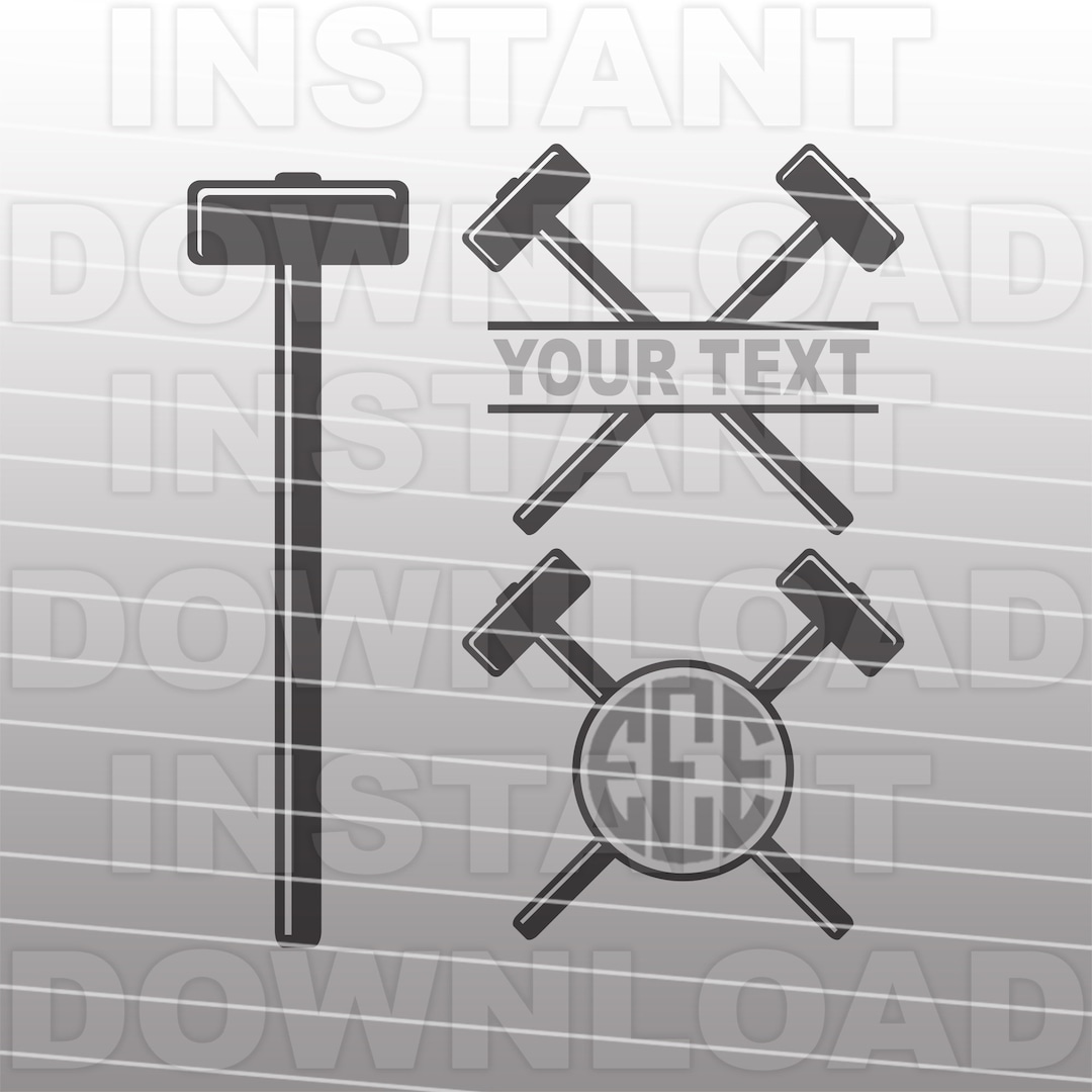 Sledgehammer SVG File,demolition Svg,maintenance Svg,ironworker SVG ...