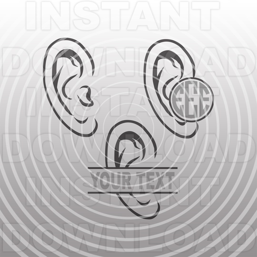 Human Ear SVG File,audiologist Svg,hearing Aid Specialist SVG -vector ...