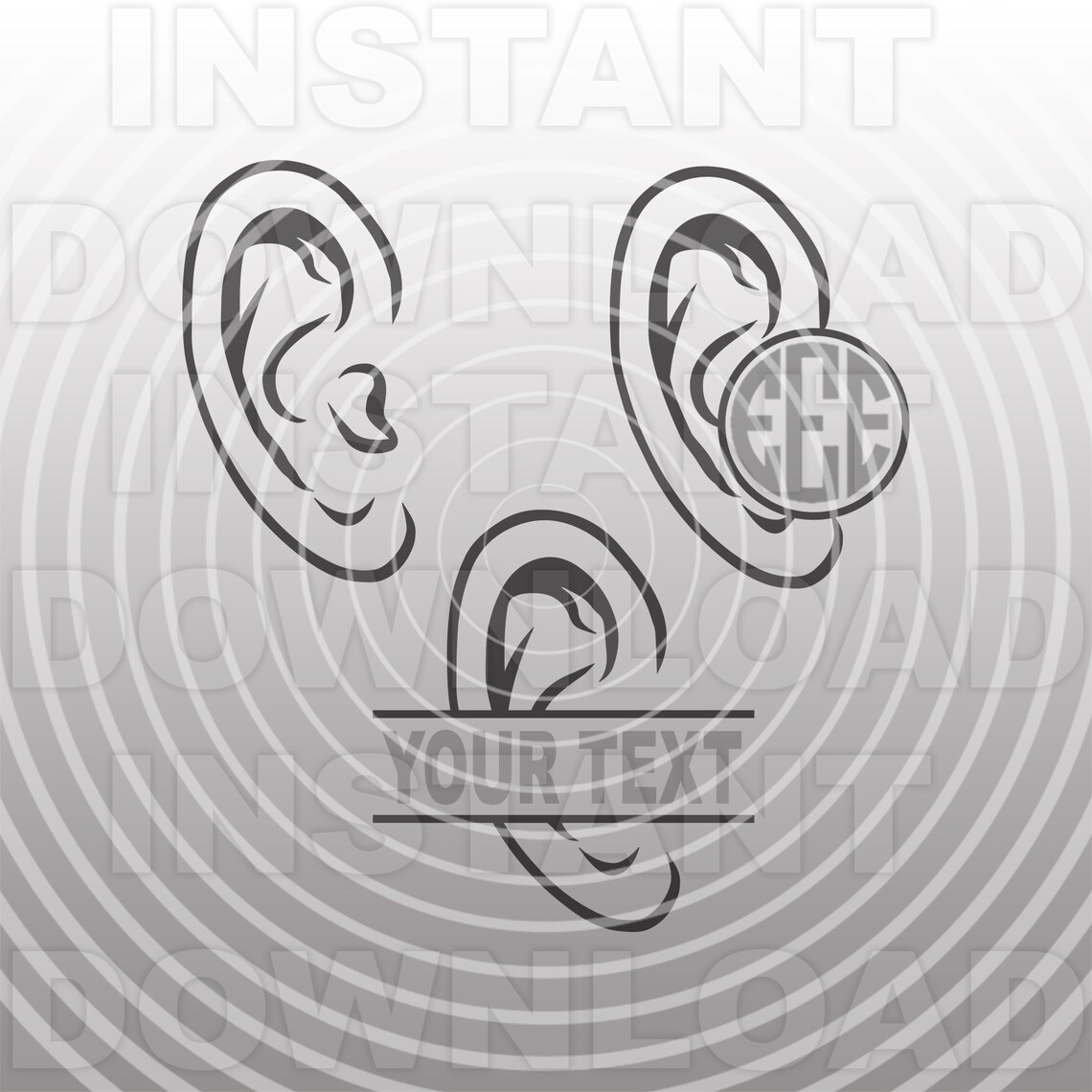 Human Ear SVG Fileaudiologist Svghearing Aid Specialist SVG | Etsy