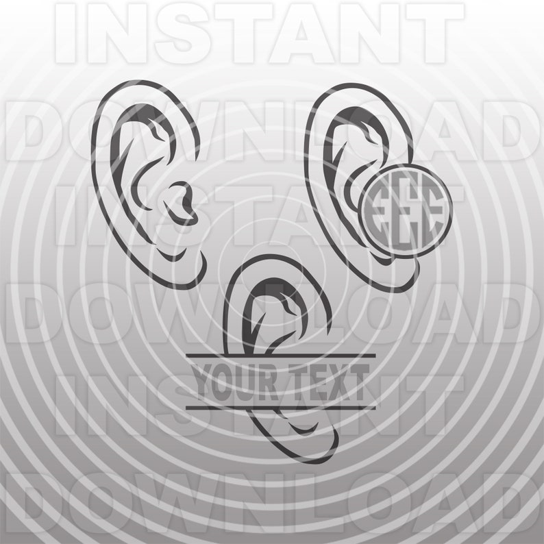 Human Ear SVG File,audiologist Svg,hearing Aid Specialist SVG -vector ...