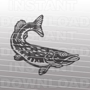Pike SVG File,pike Fishing Svg,ice Fishing Svg,fisherman Svg -vector ...