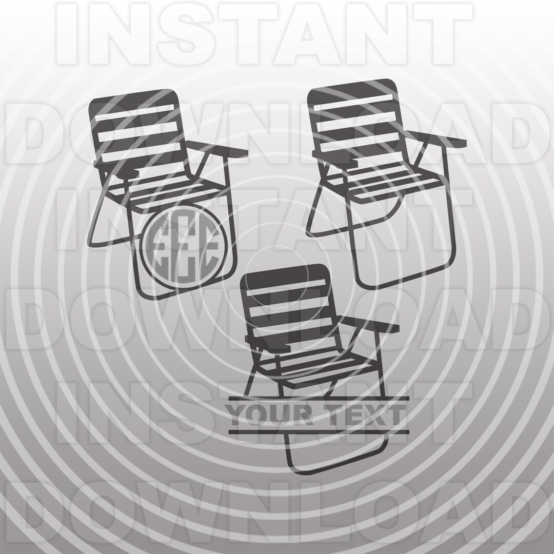 Lawn Chair SVG File,backyard Svg,front Porch SVG, Patio Svg,tailgate ...