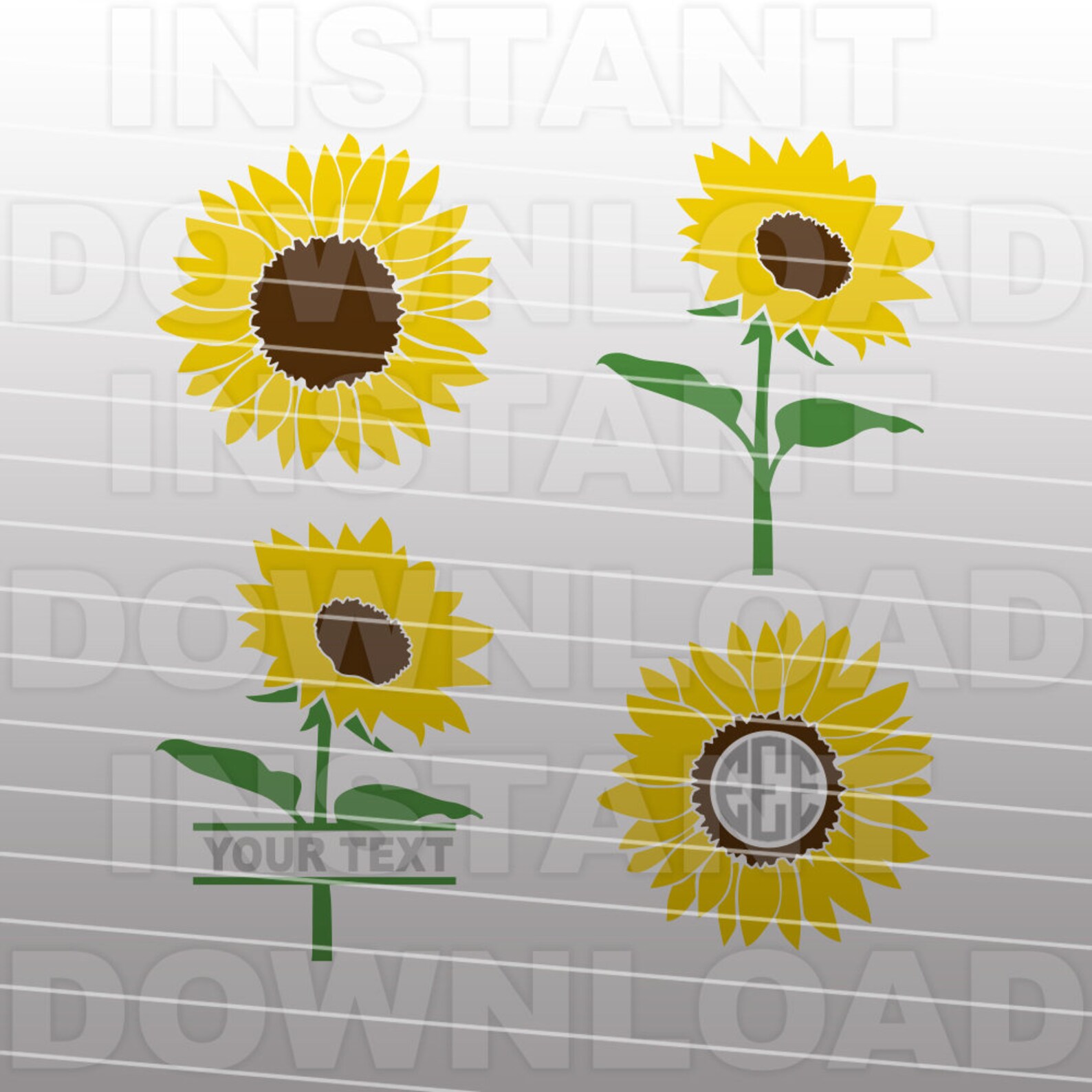 Sunflower SVG File Gardening SVG File commercial & Personal - Etsy