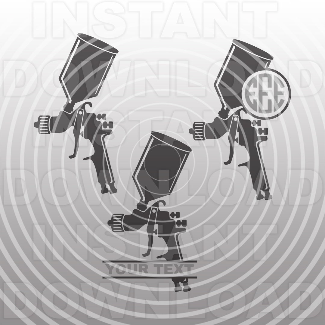 Automotive Paint Gun SVG File,paint Sprayer Svg,auto Svg -vector Art ...