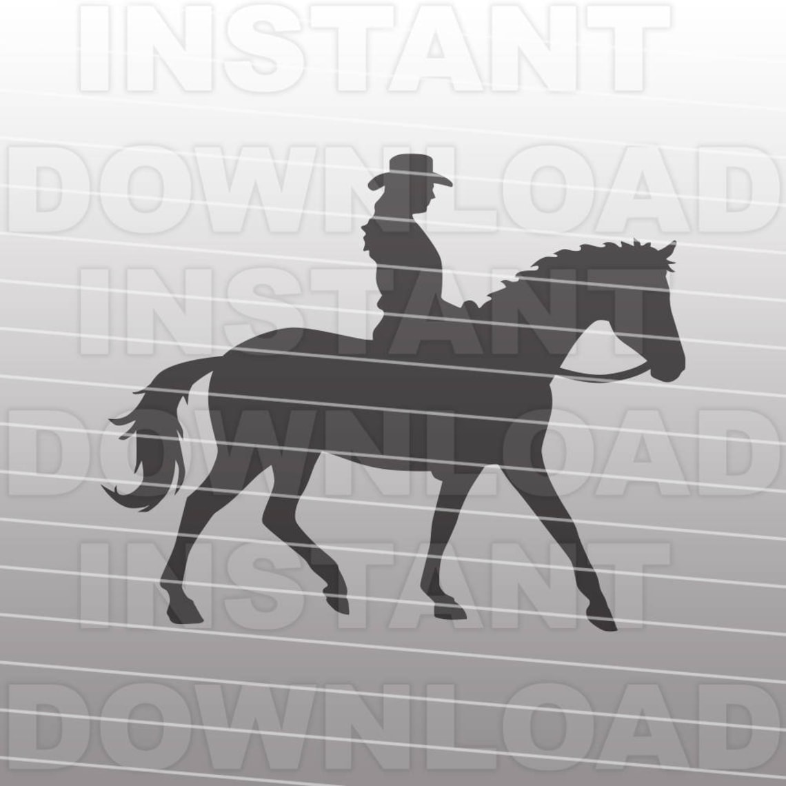 Horse SVG File Cowgirl SVG File Horseback Riding Svg - Etsy