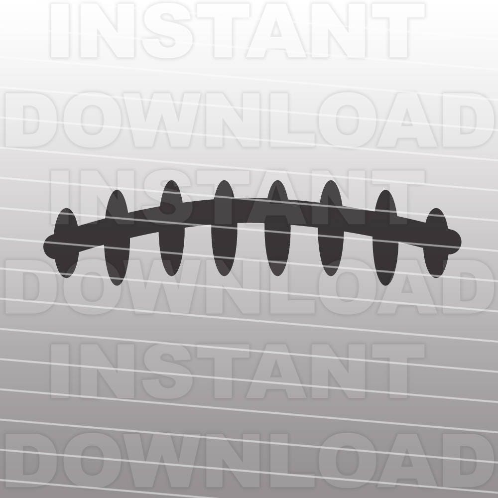 Football Laces SVG File Cutting Template Clip Art for | Etsy