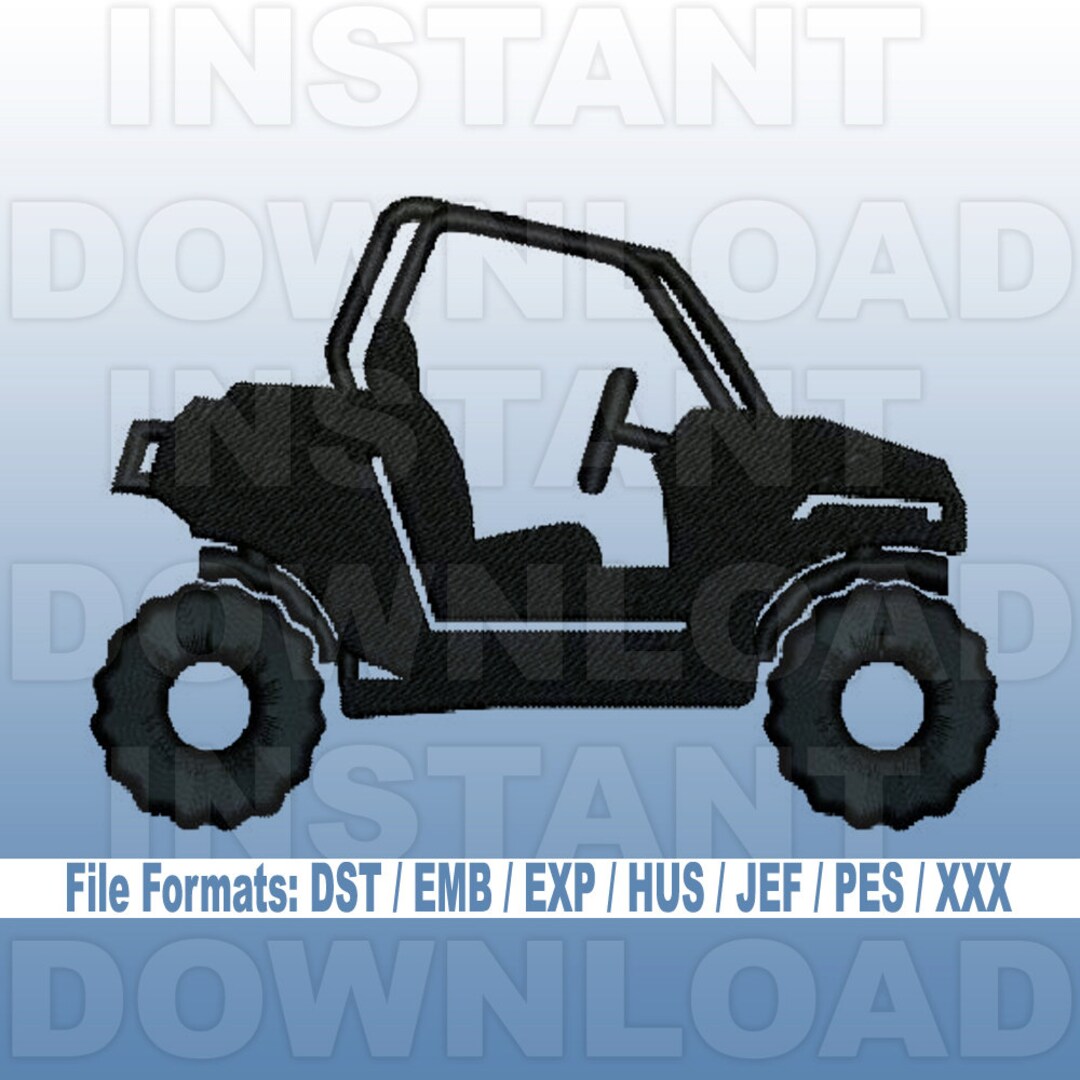 ATV Razor Quad Machine Embroidery Design - Filled Stitch -4X4 Hoop- PES ...
