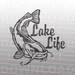 Fishing SVG File,lake Life Catfish SVG File -vector Clipart for ...