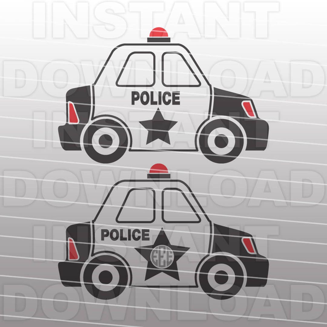 Police SVG File,police Car Svg,monogram SVG Cut File-vector Clip Art ...