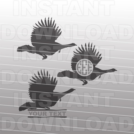 Flying Turkey Silhouette