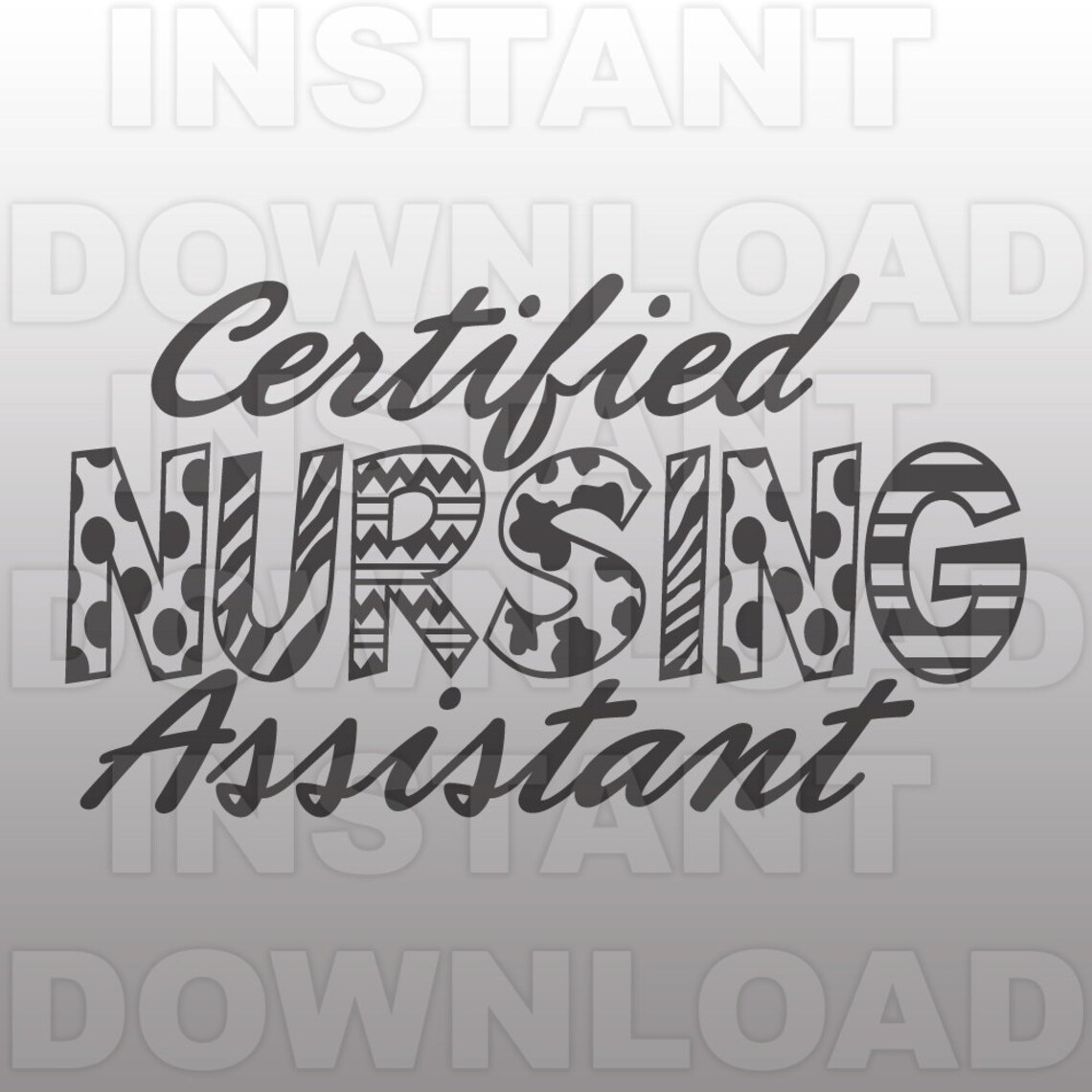 Nursing SVG File CNA SVG File Nurse Svg File Commercial & - Etsy