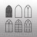Church Windows SVG File,architecture Svg,gothic Svg -vector Art for ...