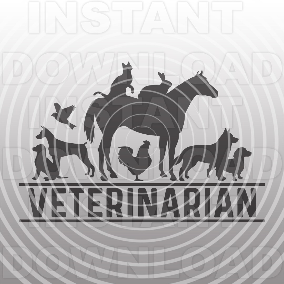 Veterinarian SVG File,veterinarian Logo Design SVG -vector Format ...
