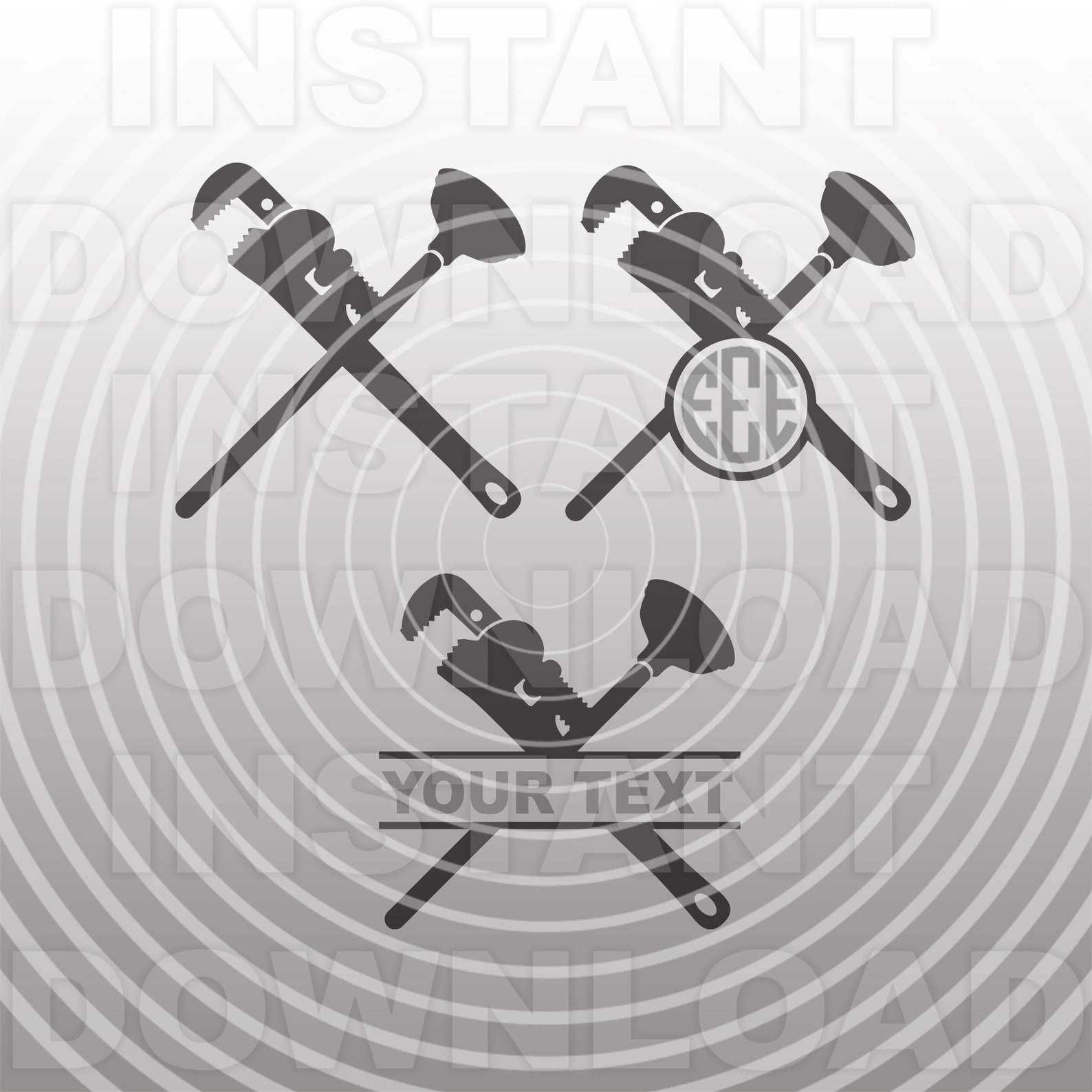 Plumber SVG Fileplumbing Svgtoilet Plunger Svgpipe Wrench - Etsy