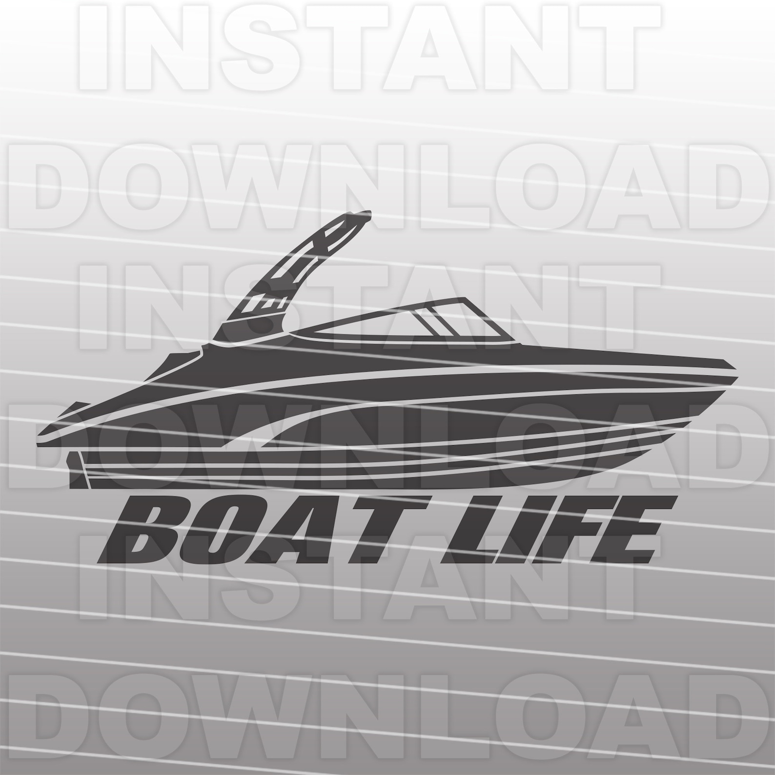 Boat Life Speed Boat SVG Fileski Boat Svgpower Boat Svg | Etsy