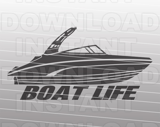 Motor Boat Svg & PNG Files, Speed Boat Clipart Silhouette Vector Image ...