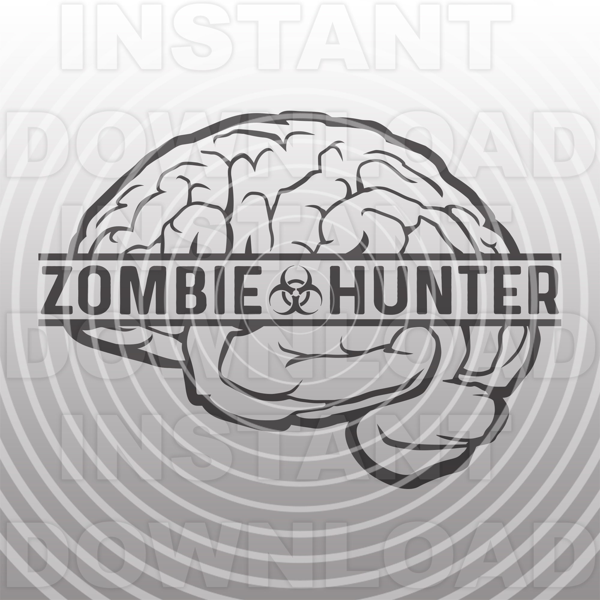 Zombie Hunter Stencil