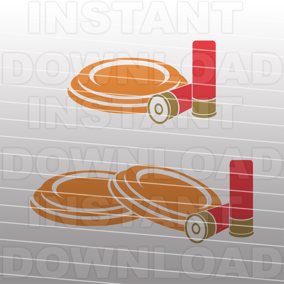 Clay Targets and Shotgun Shells SVG File,trapshooting Svg,skeet ...