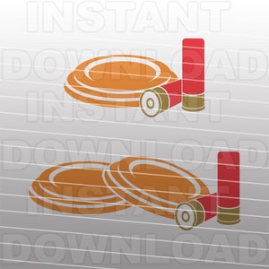 Clay Targets and Shotgun Shells SVG Filetrapshooting | Etsy