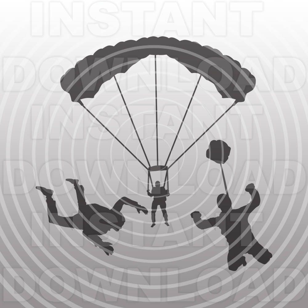 Skydiver SVG File,skydiving SVG File -vector Art for Commercial ...