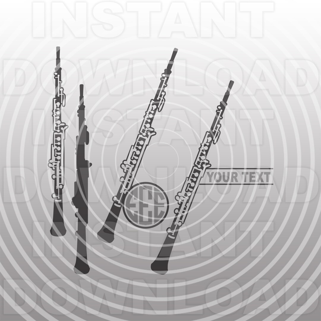 Oboe SVG File,oboist Svg,marching Band Svg,musical Instrument Svg ...