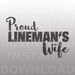 Proud Linemans Wife SVG File,electrician Svg,lineman Svg -commercial ...