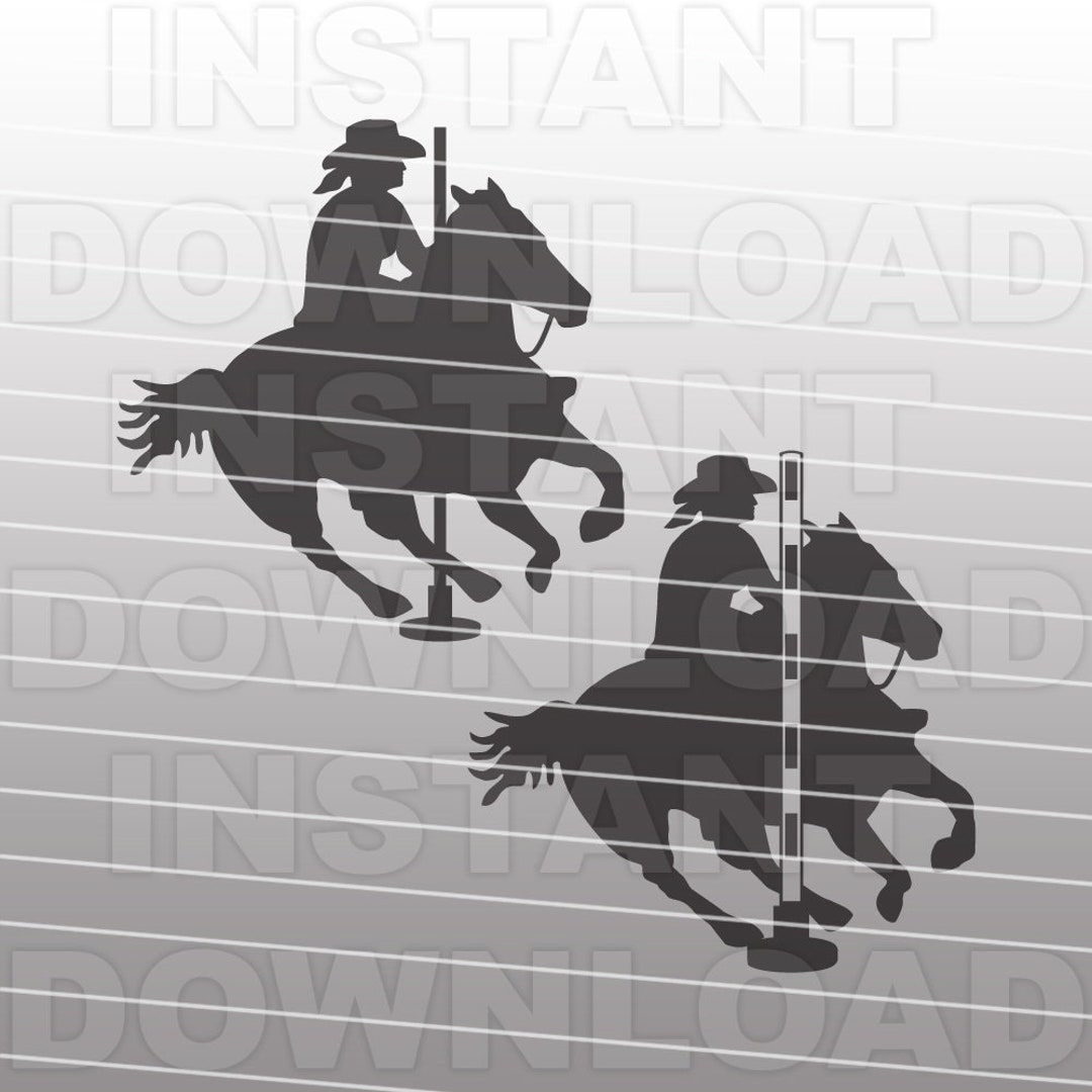 Pole Bending SVG File,cowgirl SVG File,rodeo SVG File-cutting File ...
