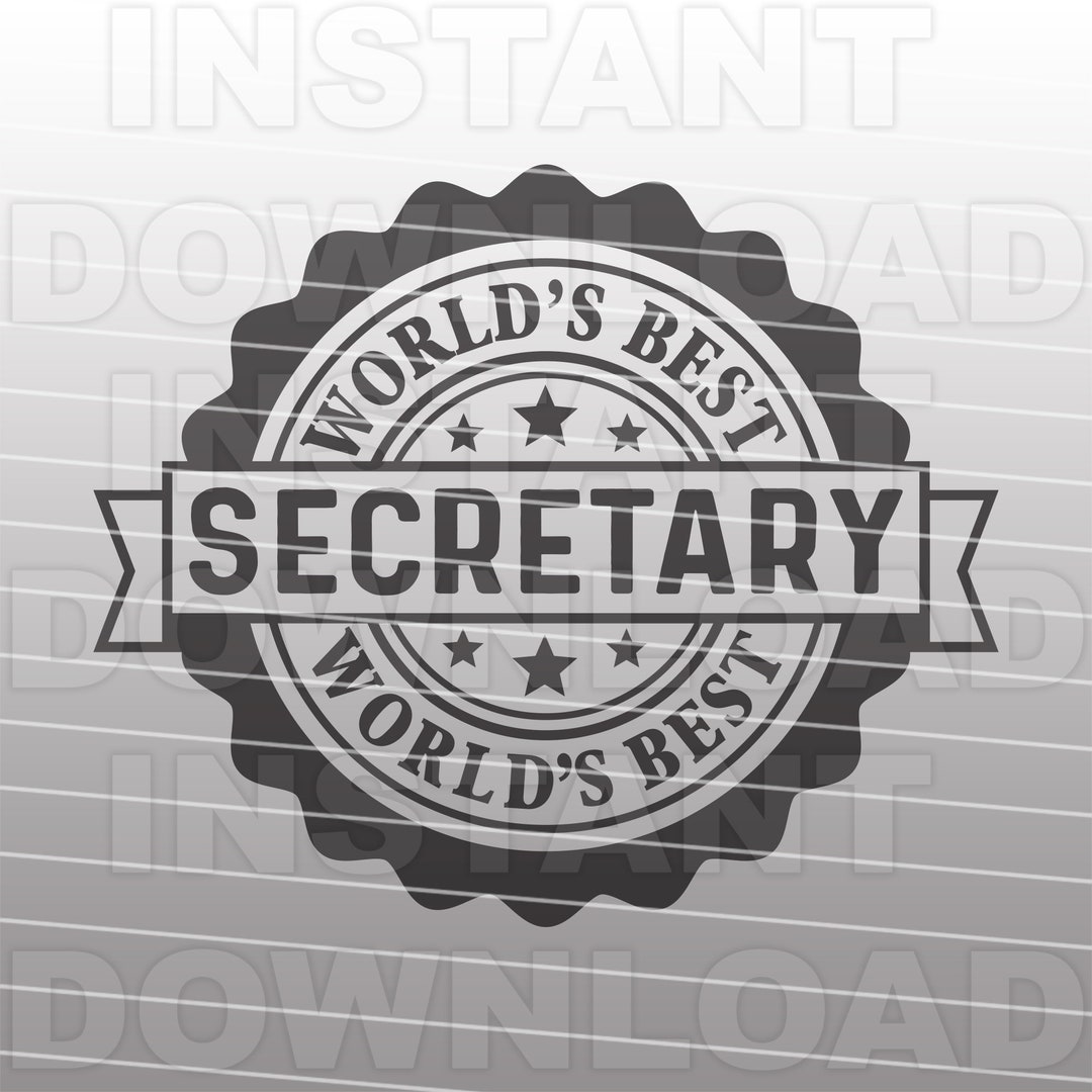 World's Best Secretary SVG File,best Secretary Svg,secretary ...