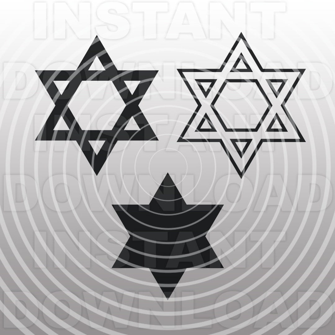 Star of David SVG File Cutting Template- Clip Art for Commercial ...
