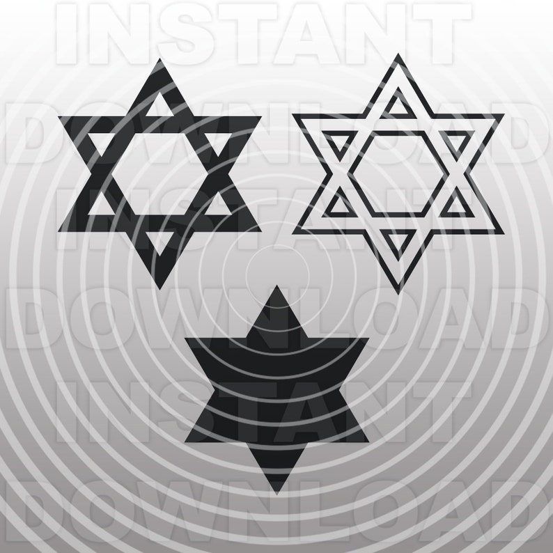 Star of David SVG File Cutting Template- Clip Art for Commercial ...