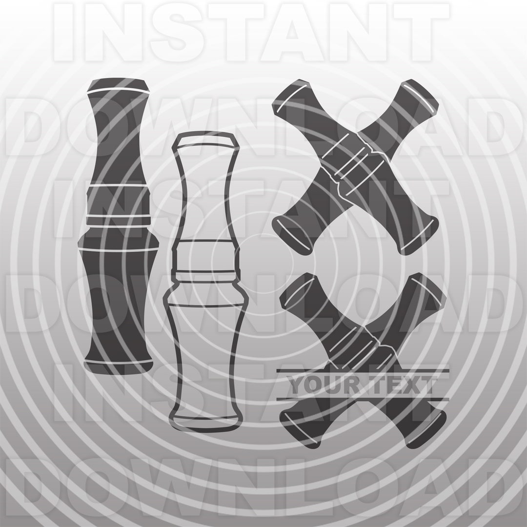Duck Call SVG File,duck Hunter Svg,duck Hunting Split Monogram SVG ...