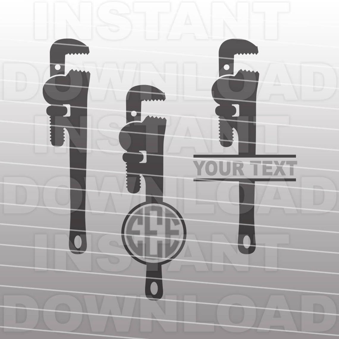 Pipe Wrench SVG File,plumber Svg,handyman SVG File -commercial ...