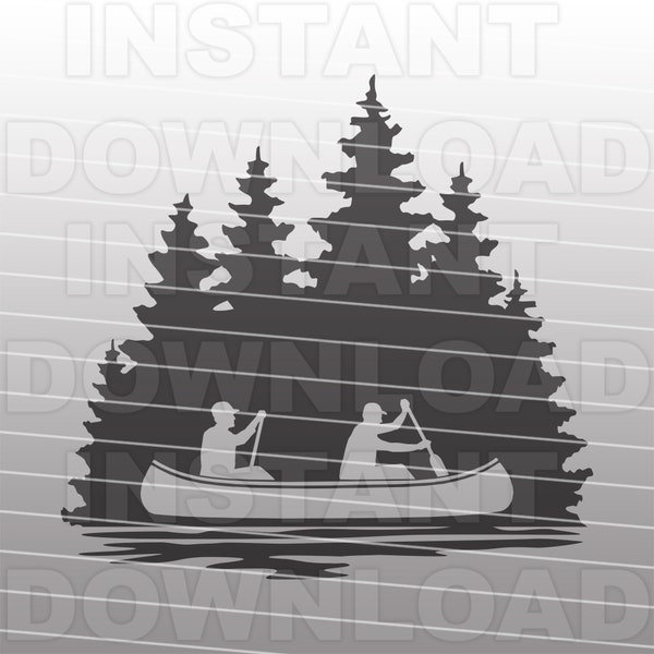 Canoe Svg - Etsy