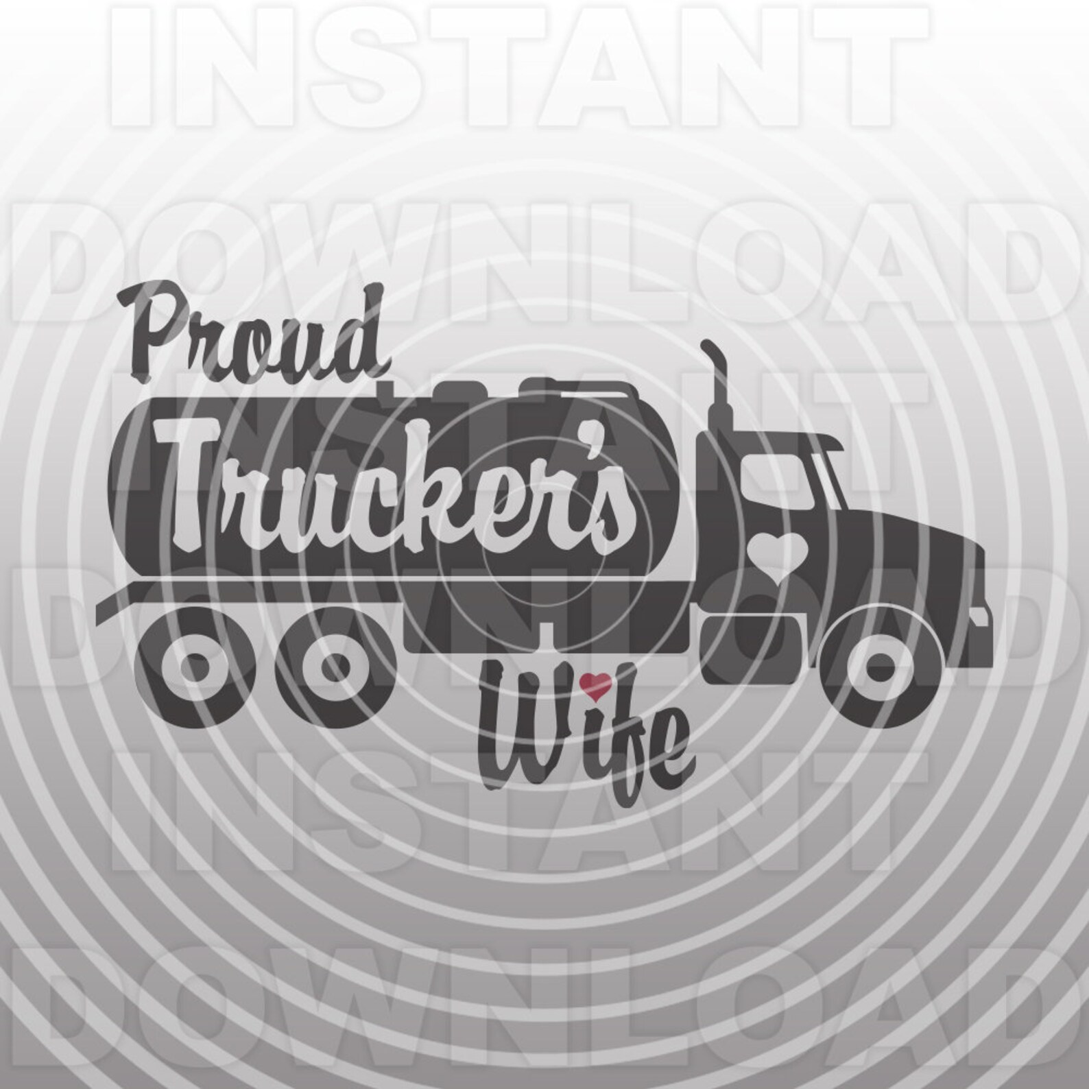 Proud Truckers Wife Svg Filetanker Truck Svg Filesemi Truck Etsy Hong