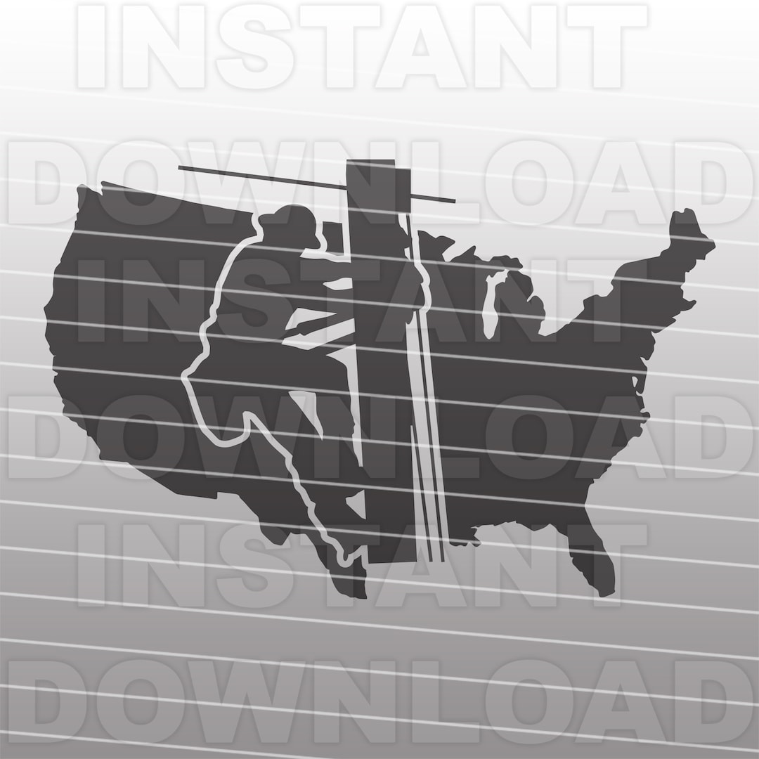 USA Map Lineman SVG File,electrical Lineman Svg,electrician Svg ...